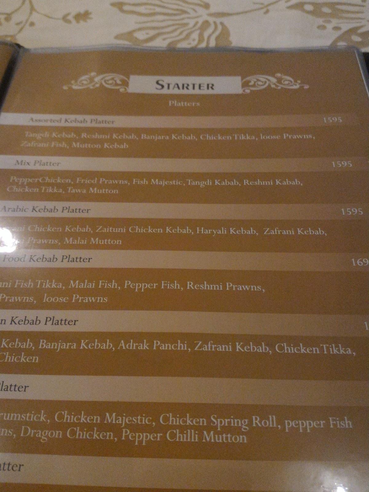 Menu at Kholani's Restaurant Banjara hills(fine dining, barbecue and ...
