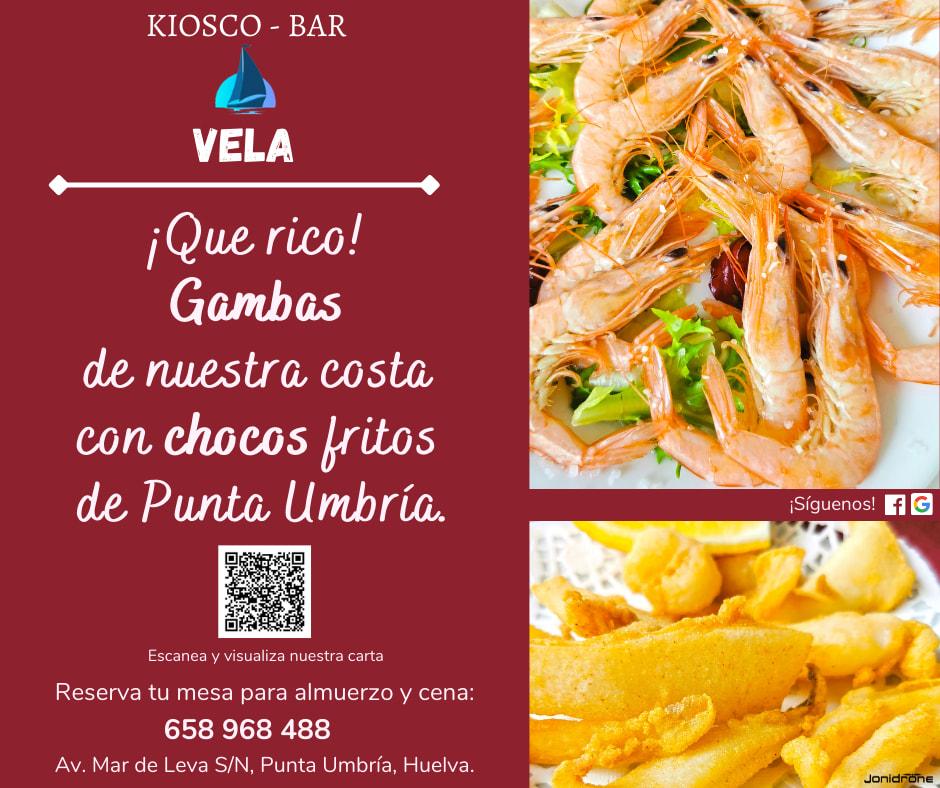Menu at Kiosco Bar Vela, Punta Umbría