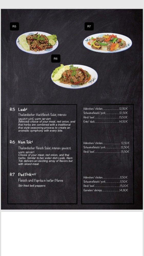 Menu at 9Chan restaurant, Landstuhl