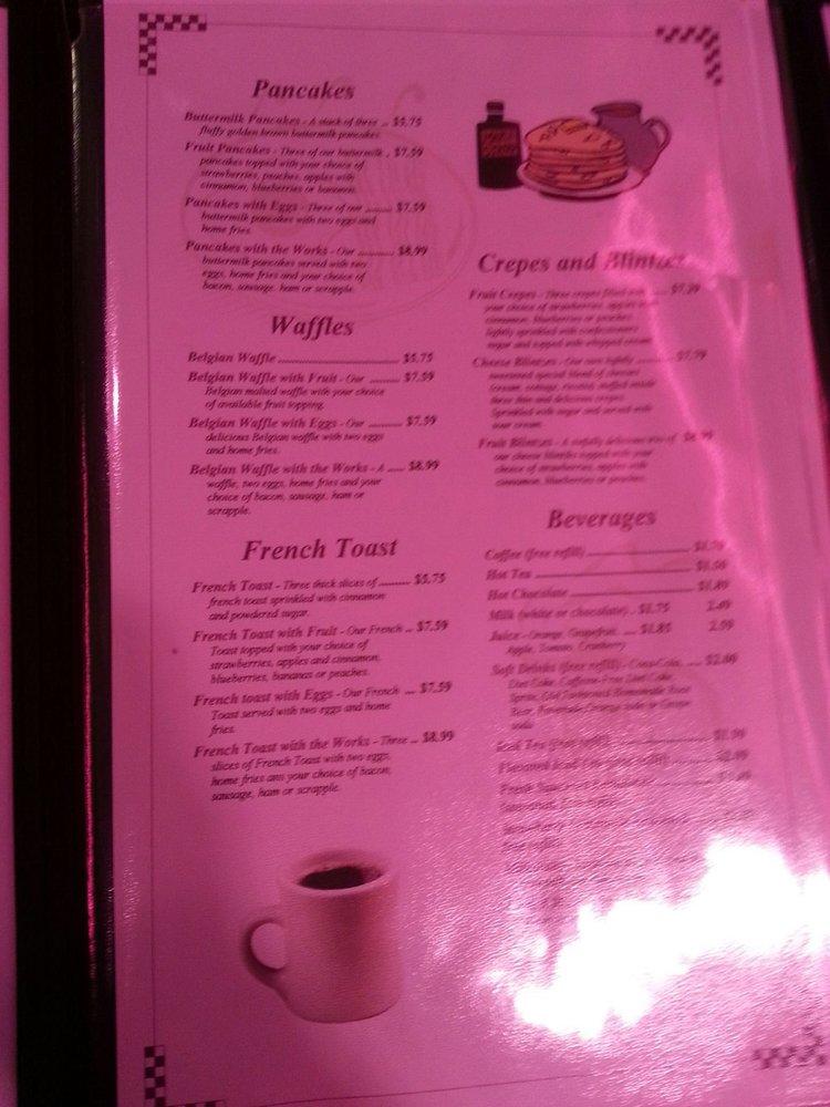 Menu at Plum Crazy Diner 2002 restaurant, Westminster