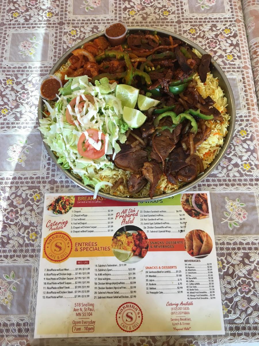 Menu at Sabrina's Cafe & Deli, Saint Paul