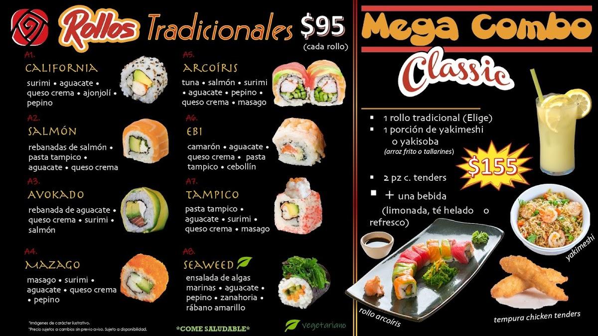 Menu at Sushi Fast Food., Reynosa, Carr. Libre Monterrey - Reynosa 1000
