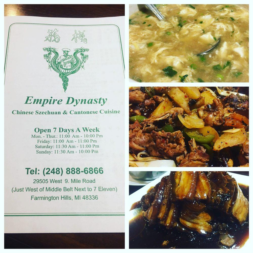 Menu at Empire Dynasty restaurant, Farmington Hills