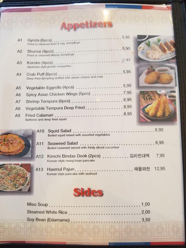 Menu at KOGI Korean BBQ, Tucson