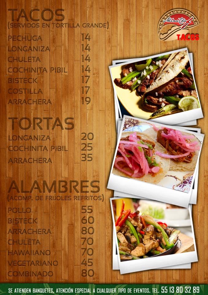 Menu at Mini Chef restaurant, Ciudad Nezahualcóyotl