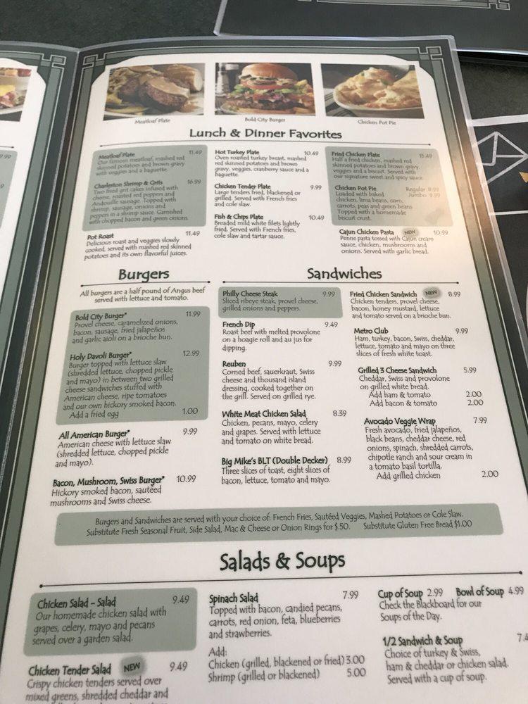 Menu at Metro Diner restaurant, Cape Coral
