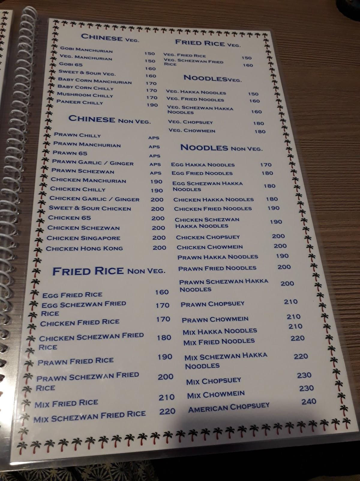Menu at Reis Corner Mapusa, Mapusa, HRP7+X58