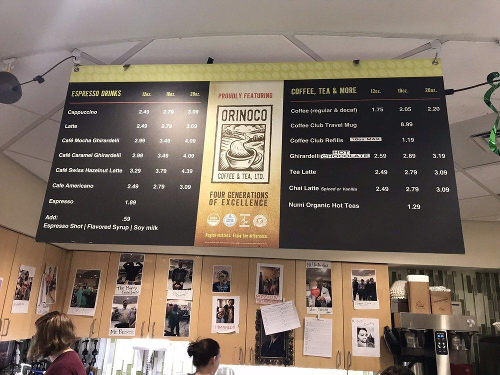 Menu at The Coffee Place, Bethesda, 9000 Rockville Pike