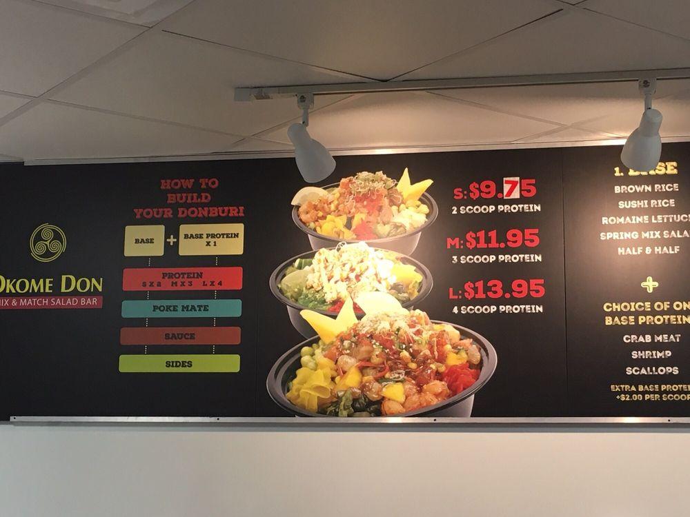 Menu at Okome Don restaurant, Houston
