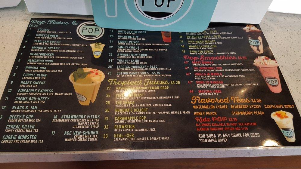 Menu at Pop pub & bar, Tracy
