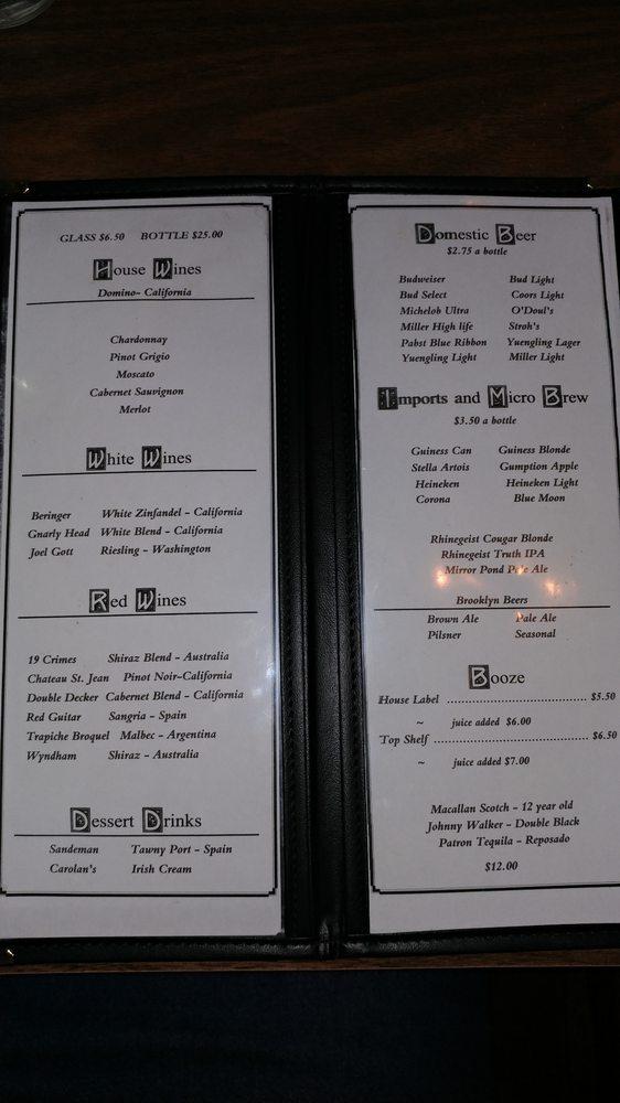 Menu at UNCLE JOHN’S PLACE restaurant, Mansfield
