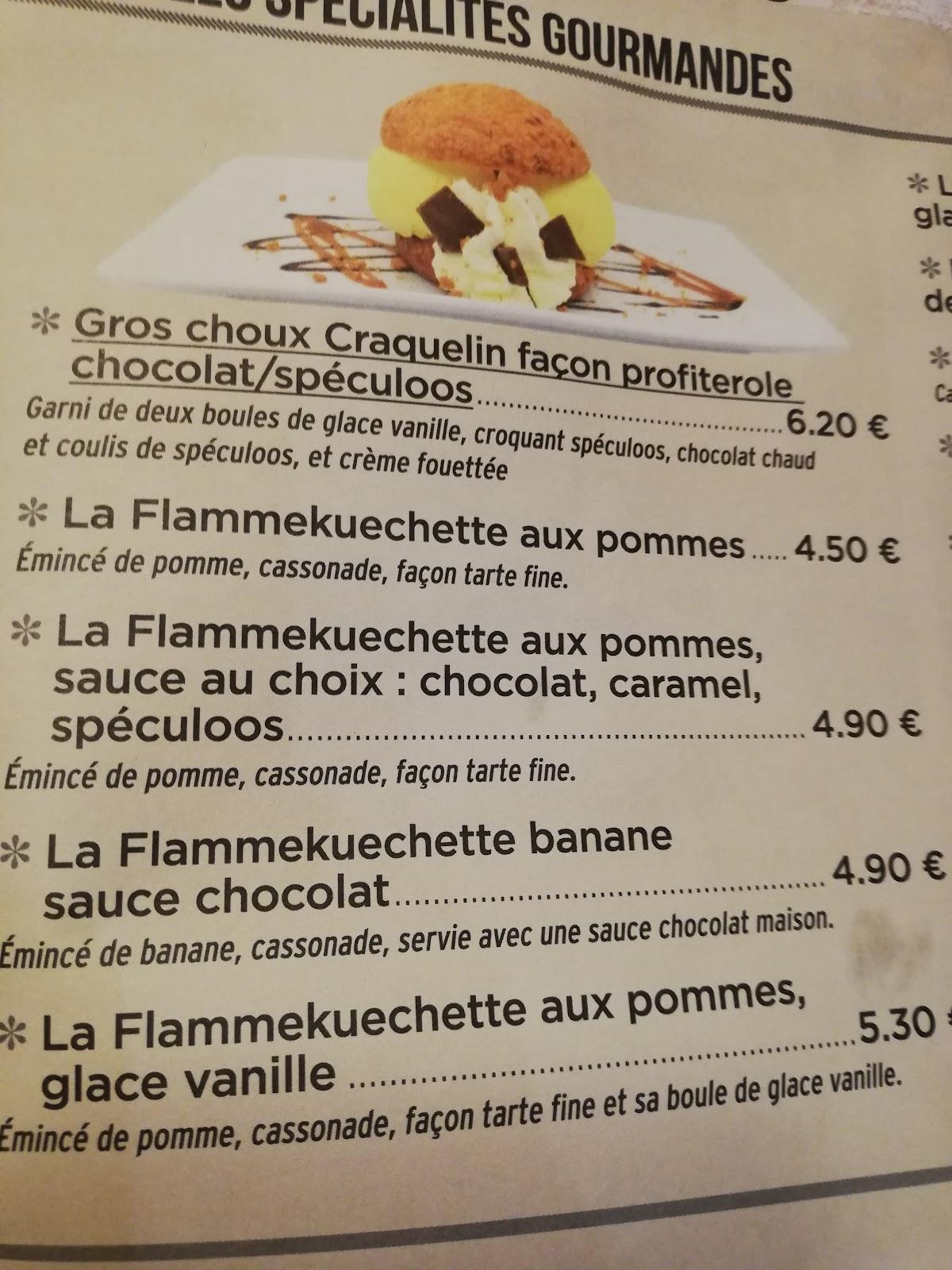 Menu at Le Comptoir du Malt restaurant, Saint-Aubin-sur-Scie