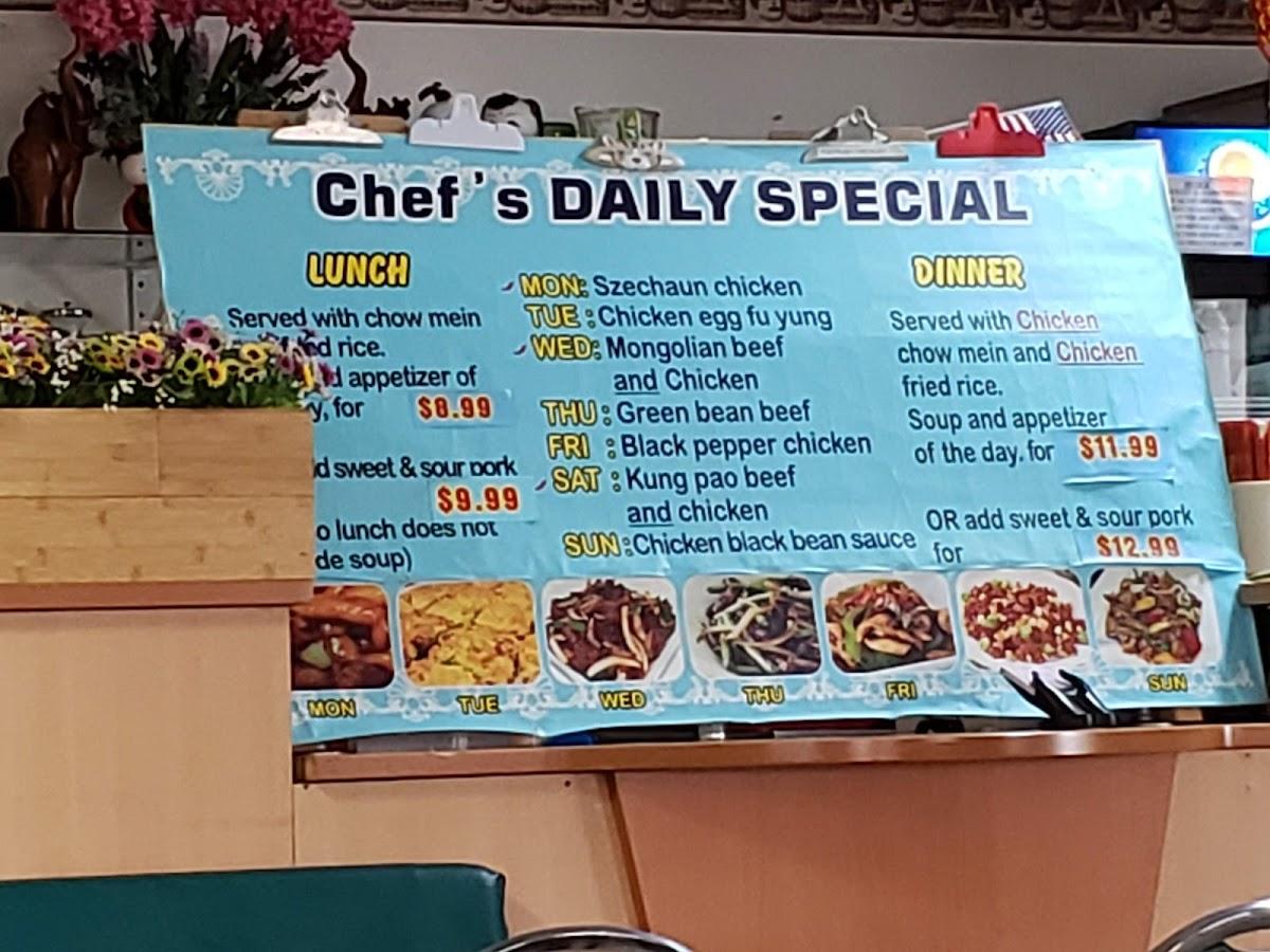 Menu at China Doll Chinese Restaurant, Red Bluff