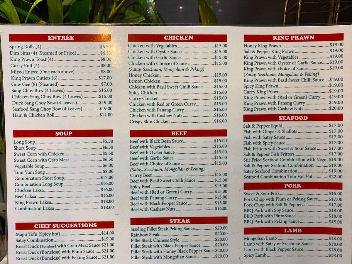 Menu at Sun River Kitchen, Greystanes, Greystanes Shopping Centre