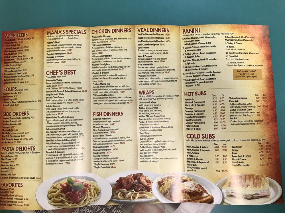 Menu at Villa Pizza & Restaurant, Holmdel
