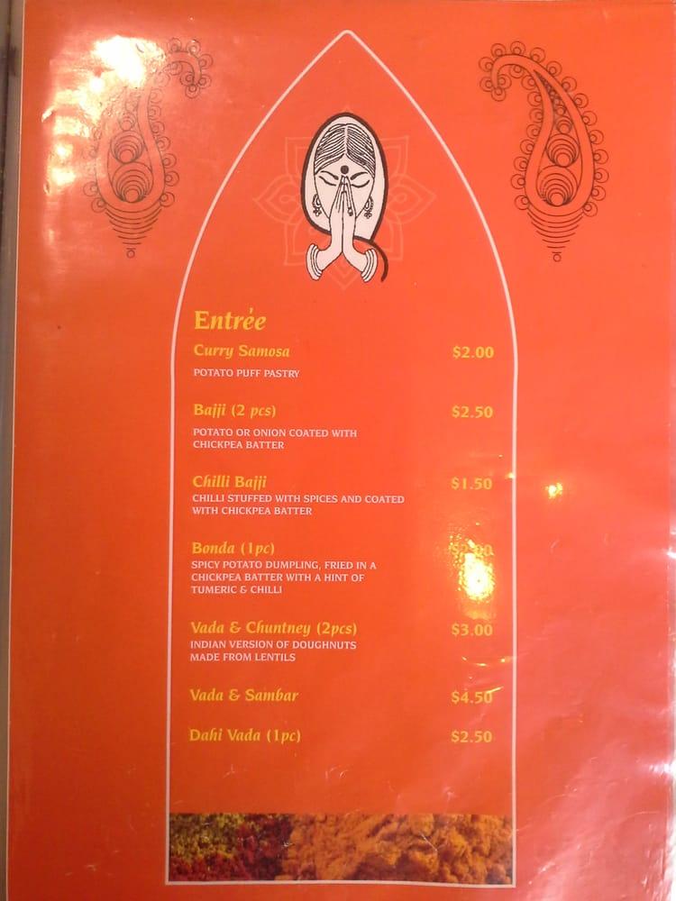 Menu at Lakshmi Vilas fast food, Dandenong