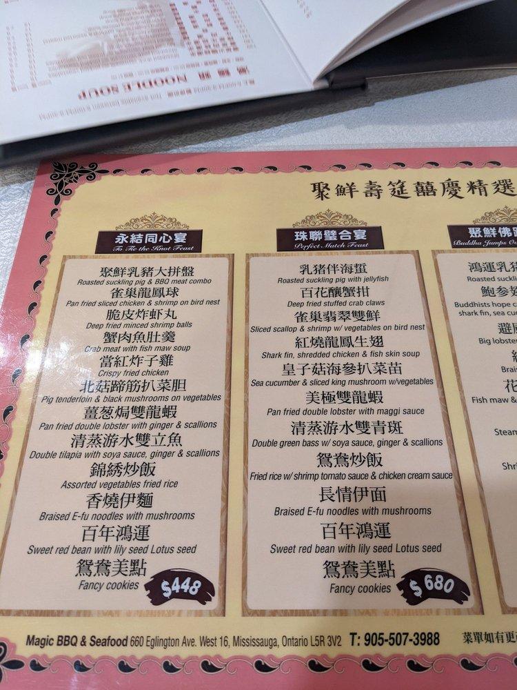 Menu at Magic BBQ & Seafood, Mississauga