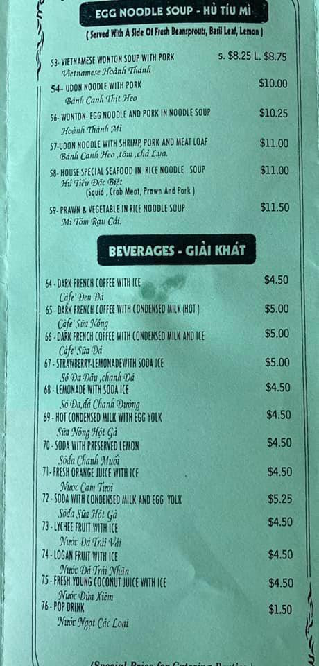Menu at Rex Restaurant, Langley Township