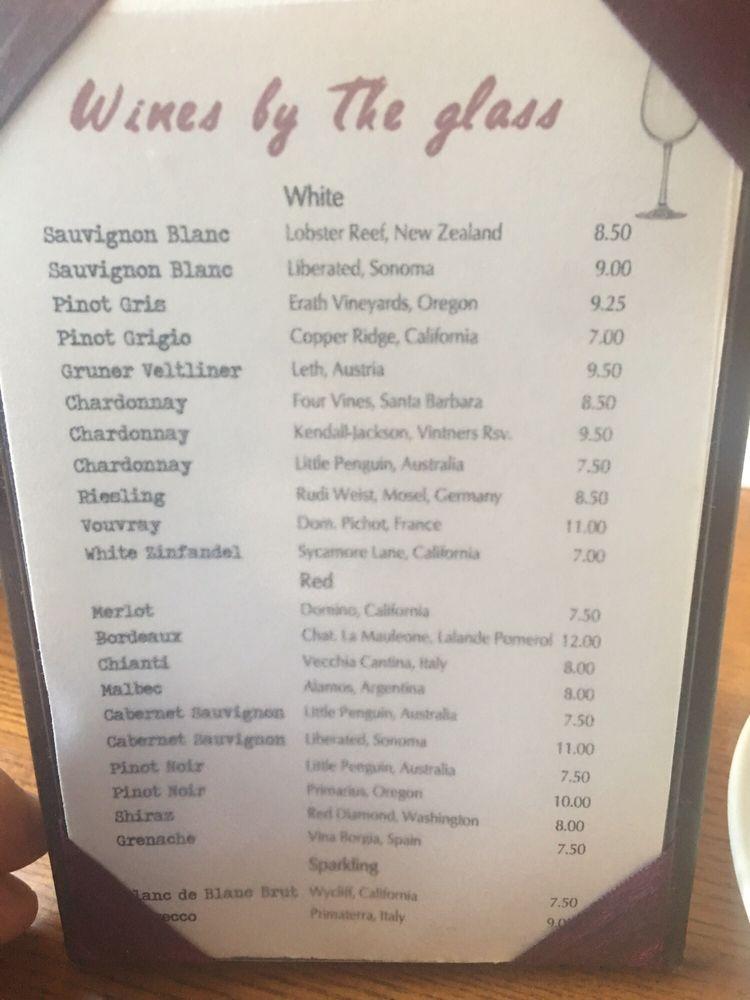 Menu at Scargo Cafe, Dennis, 799 Main St