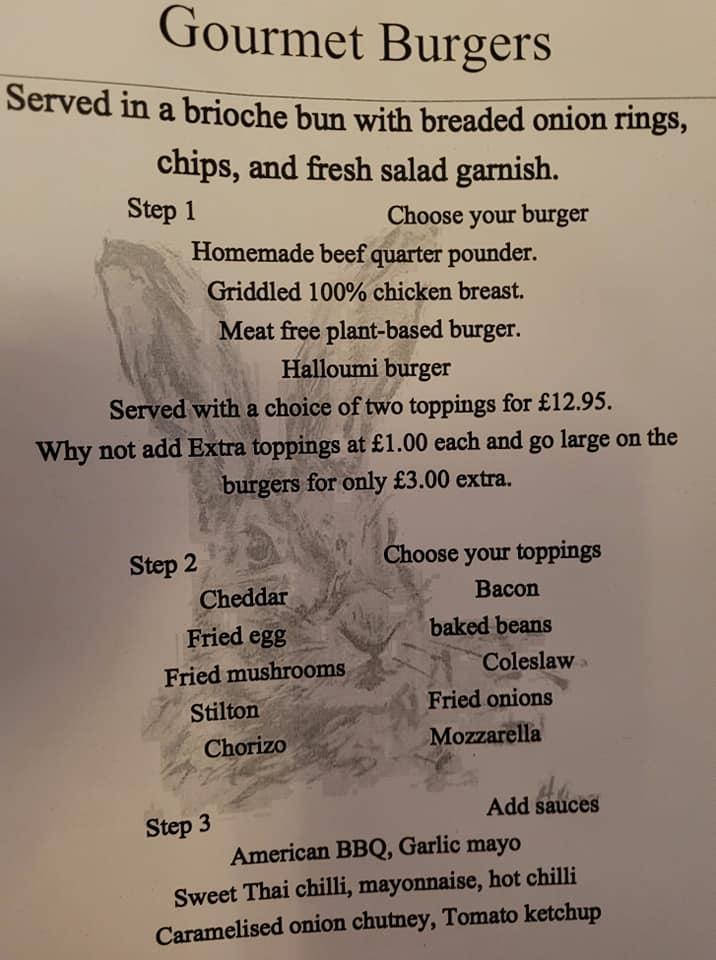 Menu at The Hare At Loddington pub & bar, Loddington, Main St