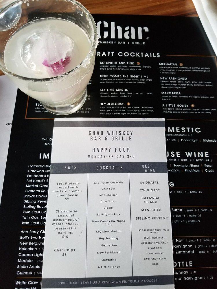 Menu at Char Whiskey Bar & Grille, Rocky River