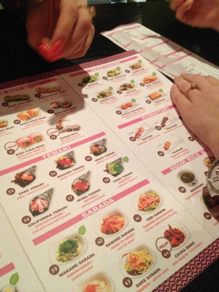 Carta de SHABU SHABU Den Haag, La Haya