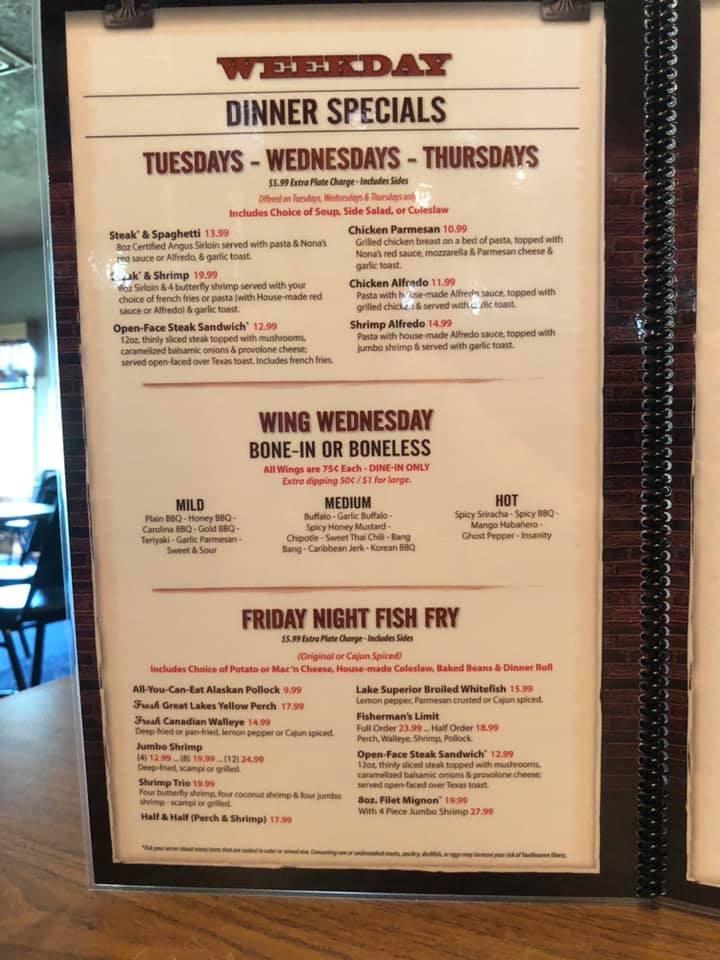 Menu at R Place BBQ, Spalding