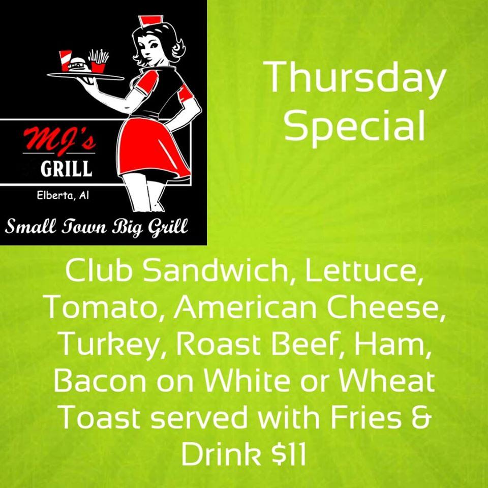 MJ's Grill in Elberta - Restaurant menu and reviews