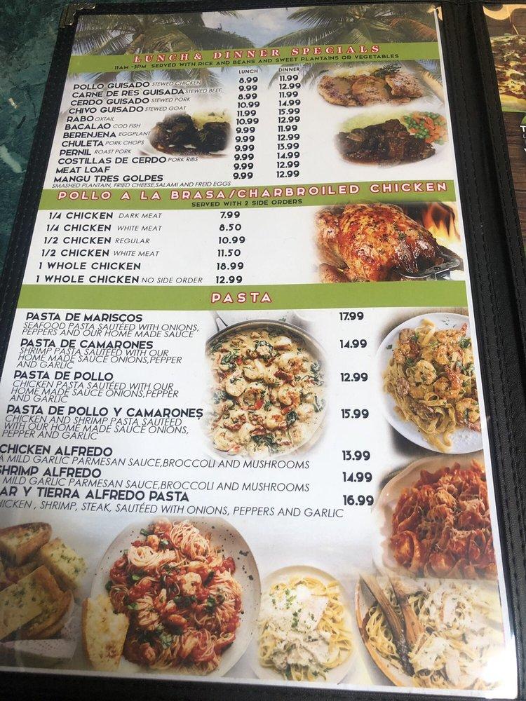 Menu at Punta Cana restaurant, Pikesville, Reisterstown Rd