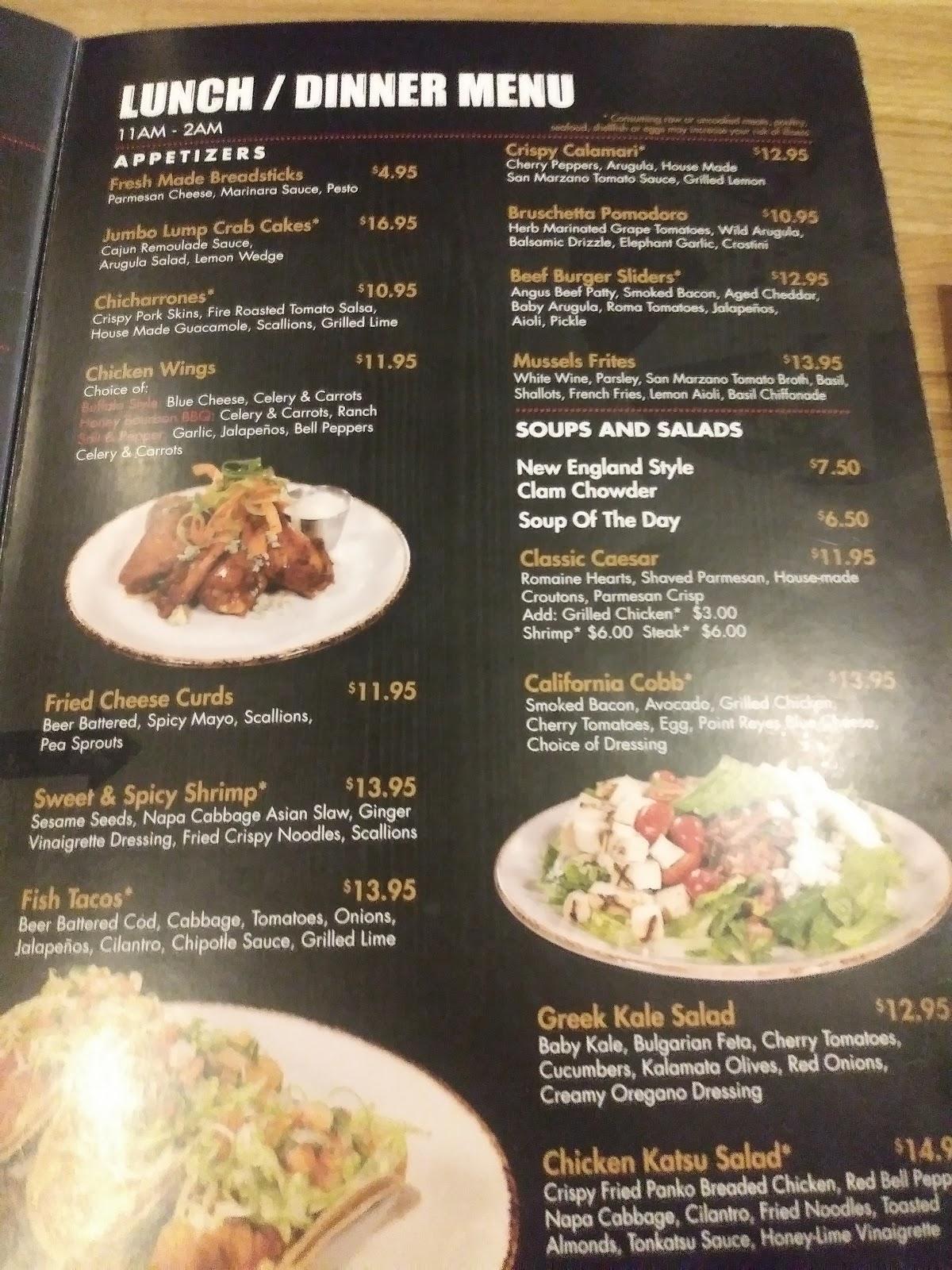 Menu at Good Times Cafe, Cabazon
