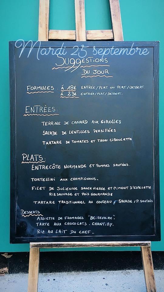 Menu au Le Sémaphore restaurant, Nantes