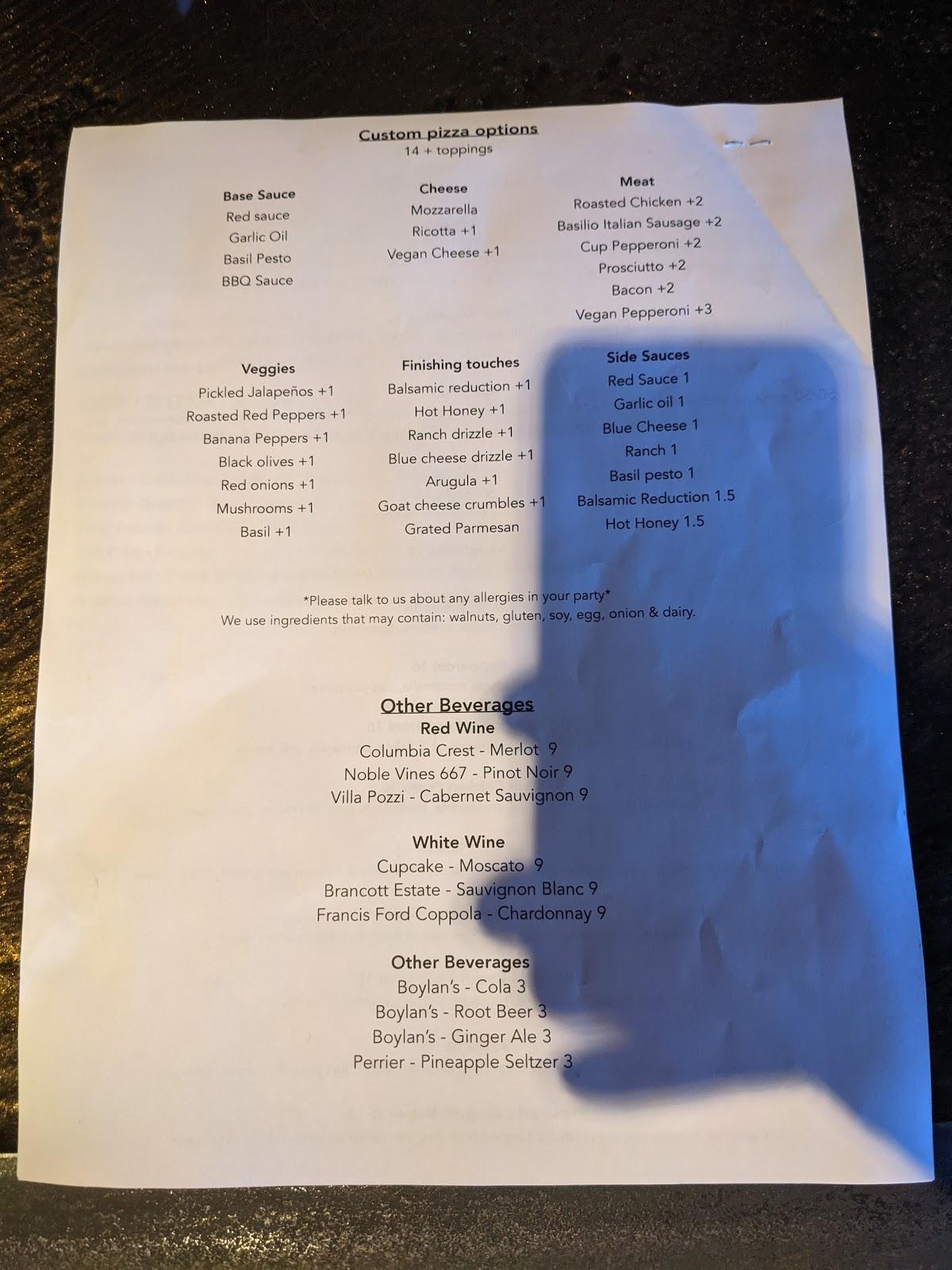 Menu at A.W. Wander pub & bar, Manlius