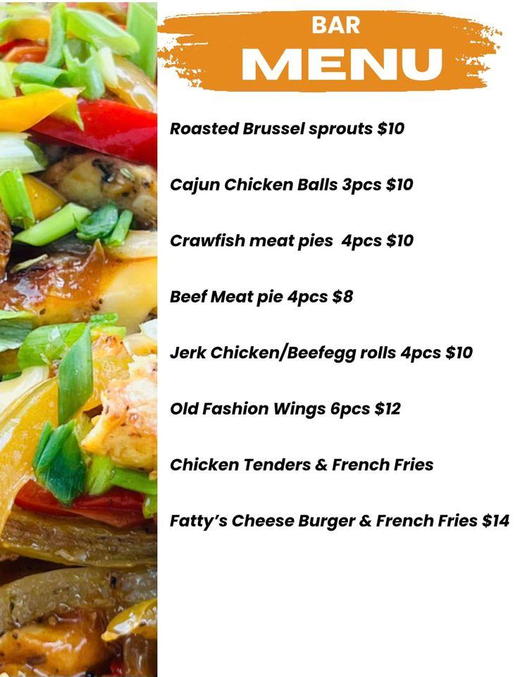 Fatty Arbuckles Menu