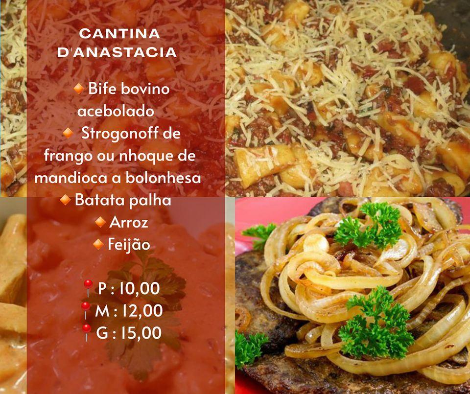 Menu at Cantina D Anastacia restaurant, Varginha