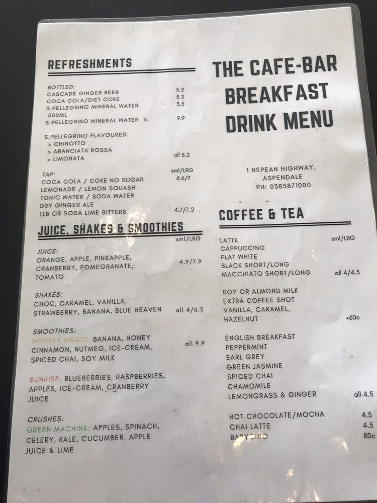 Menu at Doyles Deck & Bistro pub & bar, Aspendale, 1 Nepean Hwy