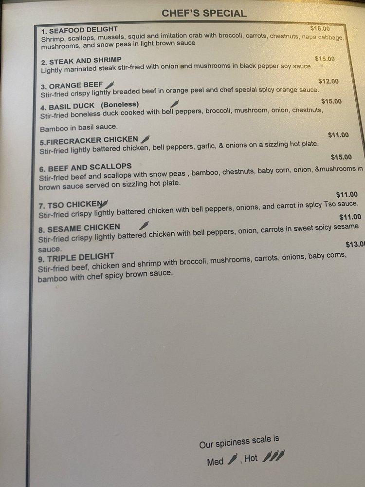 Menu at Natalia Thai, Chinese & Fah restaurant, Natalia
