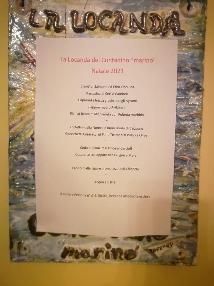 Menu da La Locanda del Contadino "marino" ristorante, Savona