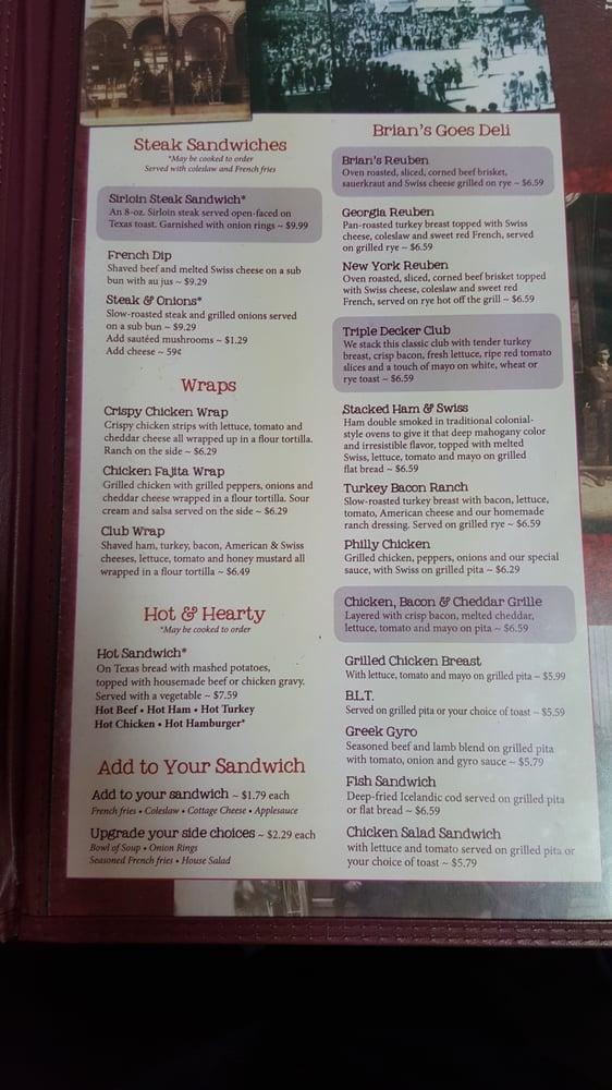Menu at Brian's Family Restaurant, Lapeer