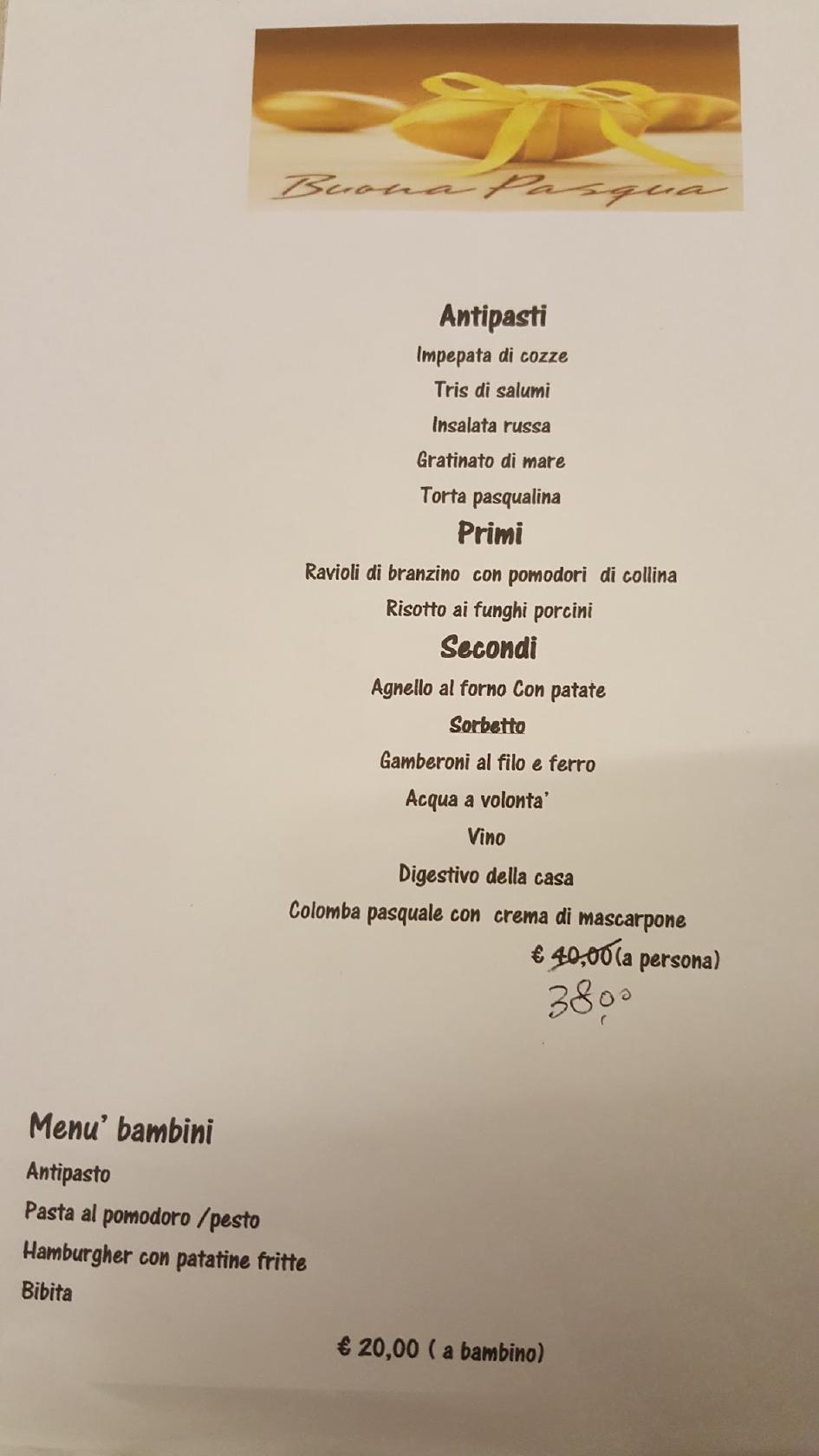 Menu da Ristorante "I Conti Corti", Concorezzo, Strada Provinciale ...