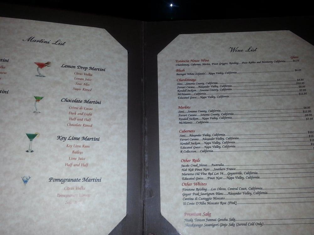 Menu at Mikata Japanese Steakhouse and Sushi Bar, Columbus