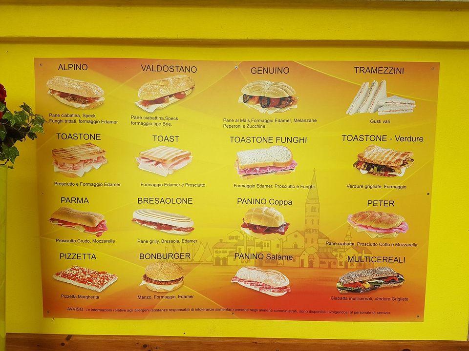 Menu da Chiosco Bar Arianna, Caorle