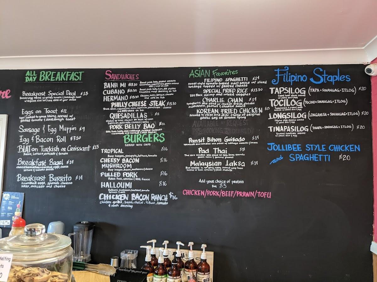 Menu at Ck Confectionaire cafe, Coober Pedy