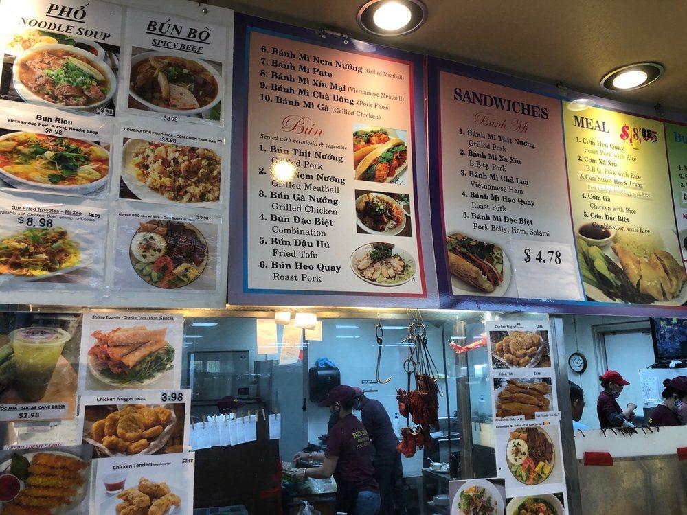 Menu at Chen's Biển Đông Oriental Market restaurant, Pensacola