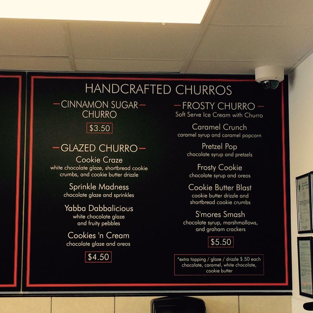 Menu at Red Circle Ice Cream & Churros desserts, Houston