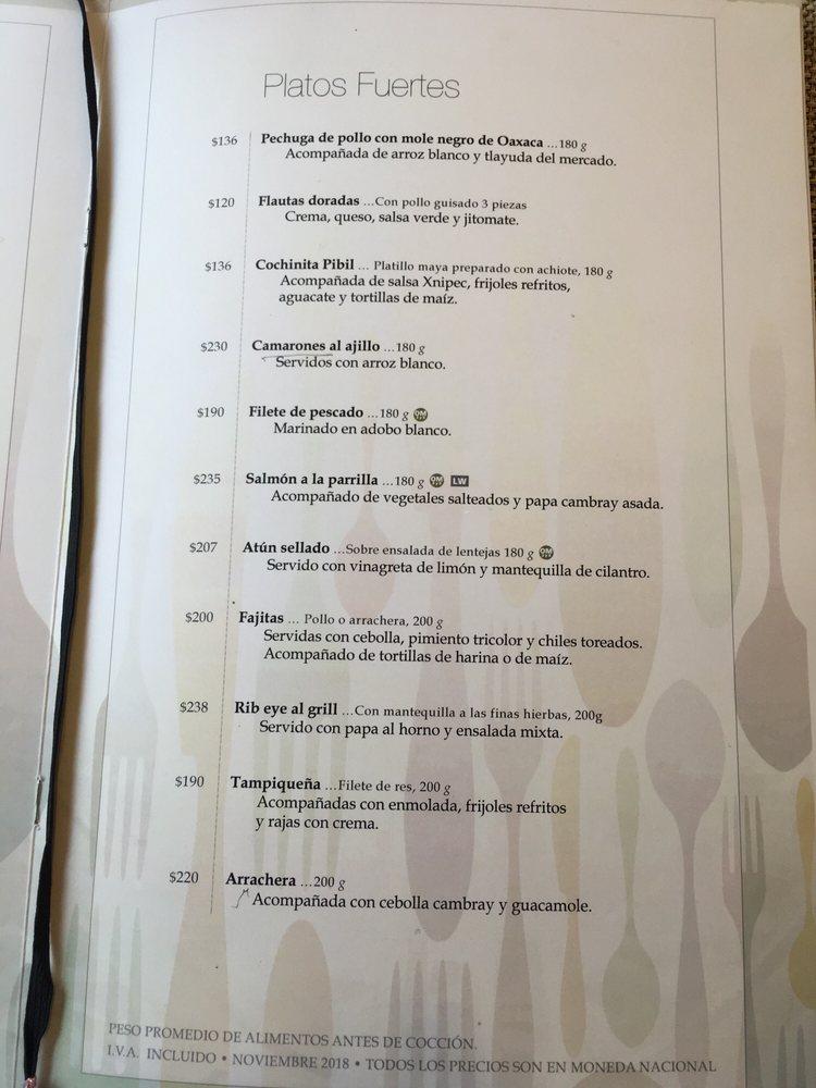 Menu at Condimento restaurant, Ciudad López Mateos, Av. Paseo de la ...