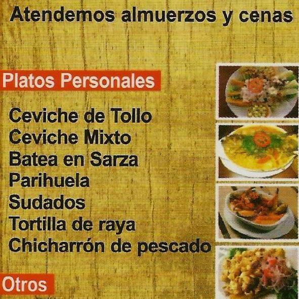 Menu at Resto Bar Don Pedrito, Chiclayo