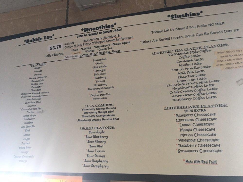 Menu at Le Bakery, Biloxi