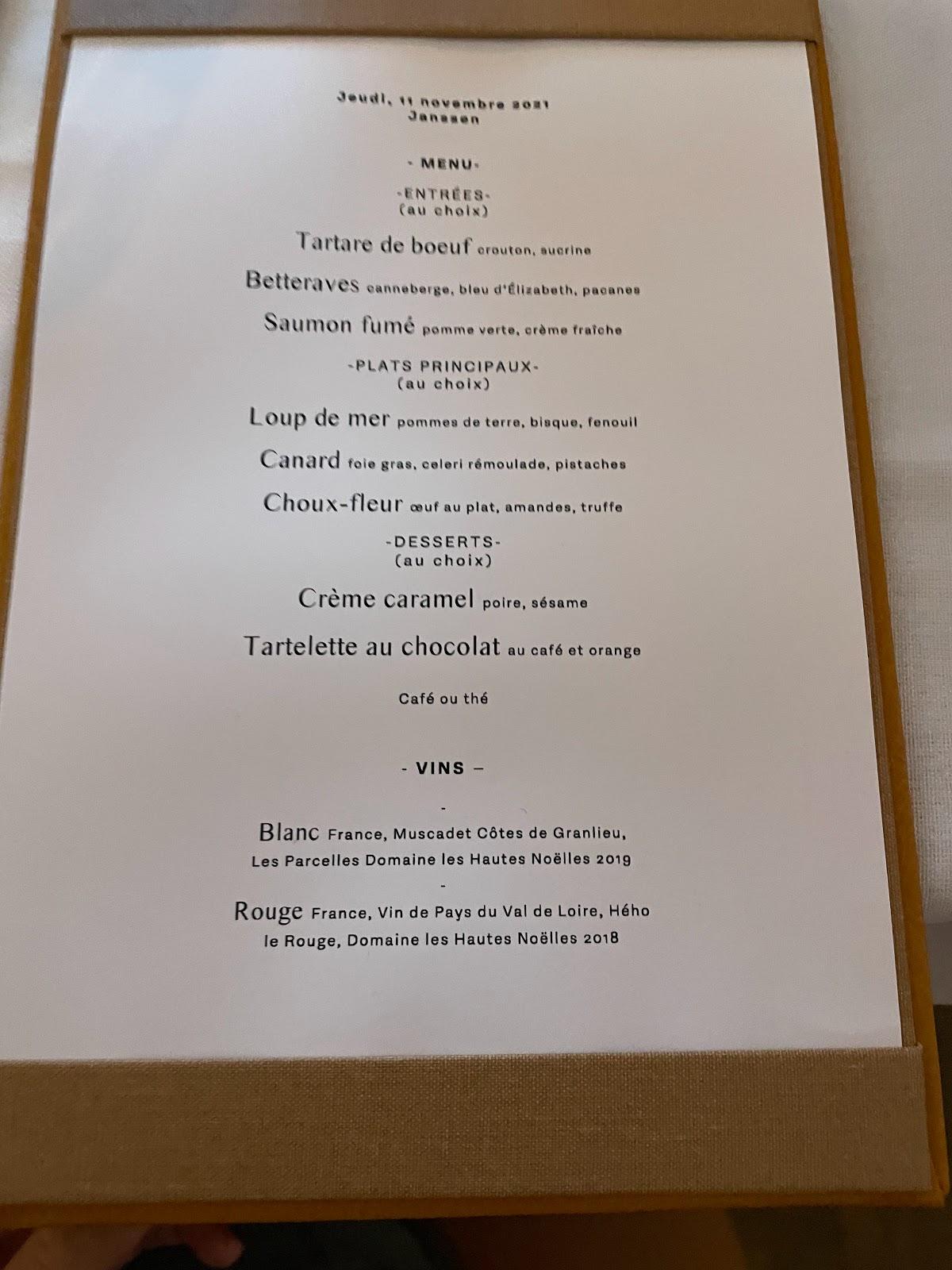 Menu at Place Carmin pub & bar, Montréal