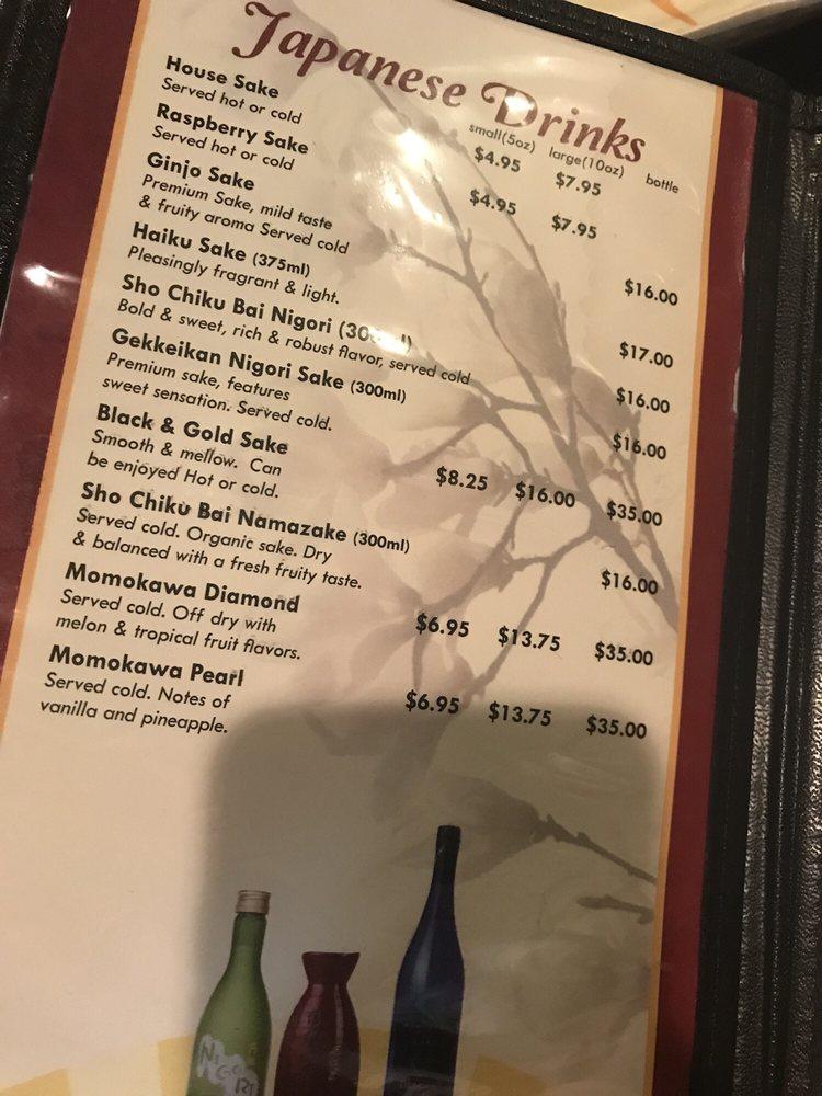 Menu at Osaka Steak House restaurant, Davenport, Utica Ridge Rd