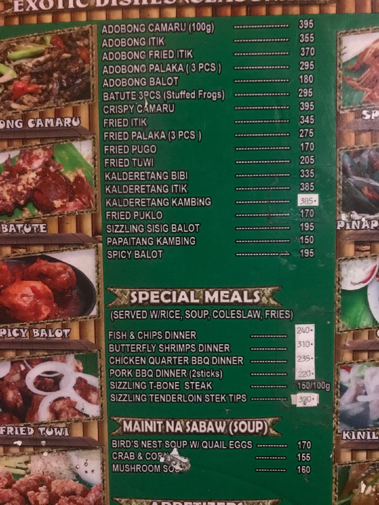 Menu at 19 Copung Copung pub & bar, Angeles, 5H6R+QC6